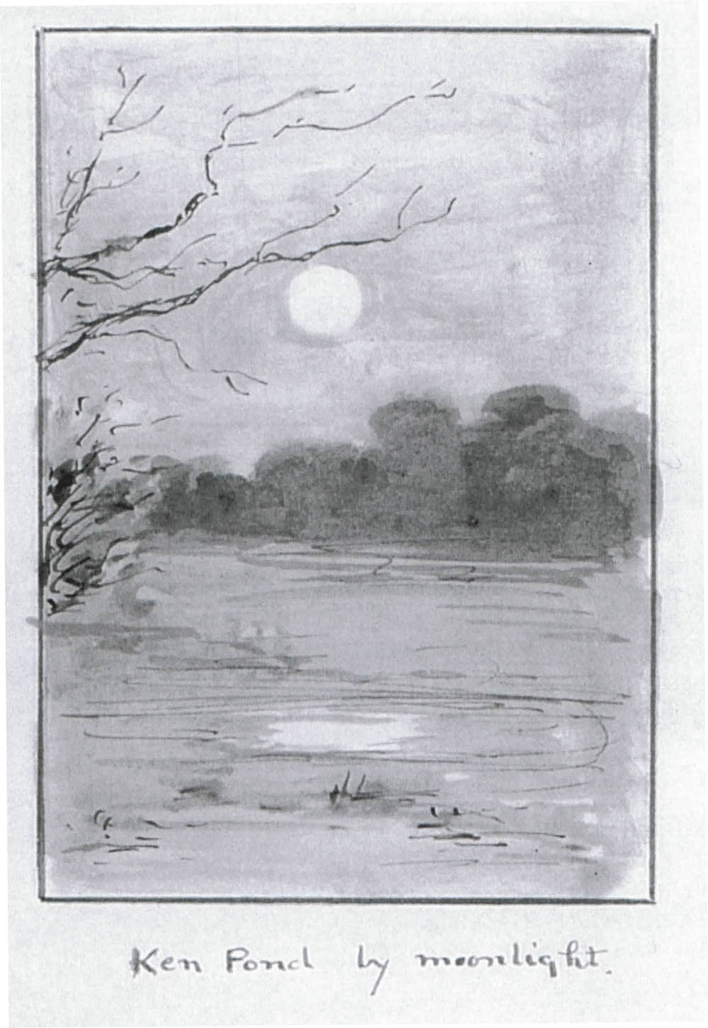 Pictures of Kenn Pond 1891 (ish) - Kenn Village